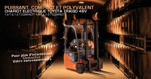 TOYOTA TRAIGO 48V : Le chariot élévateur électrique le plus adapté au ...